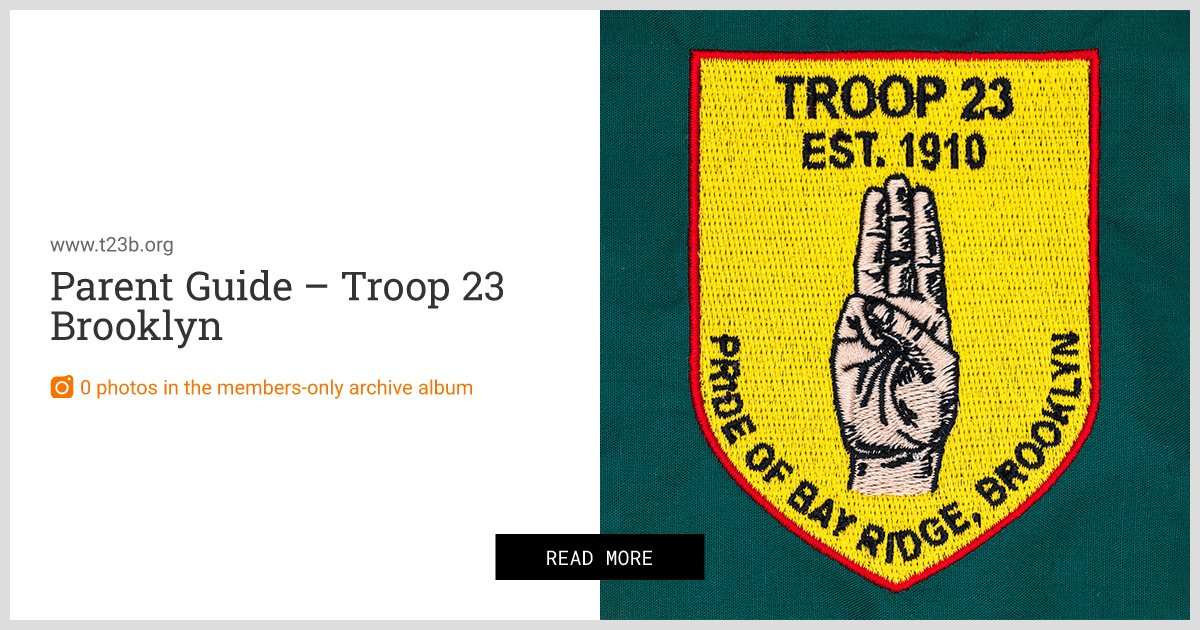 Parent Guide – Troop 23 Brooklyn
