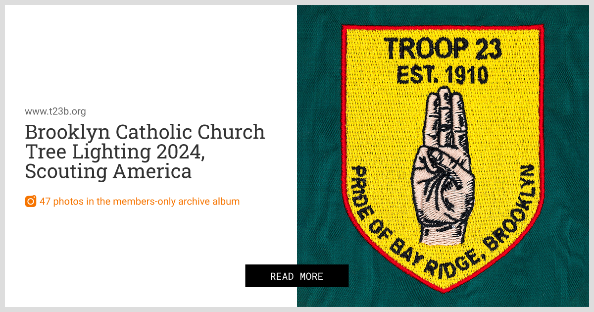 Brooklyn Catholic Church Tree Lighting 2024, Scouting America